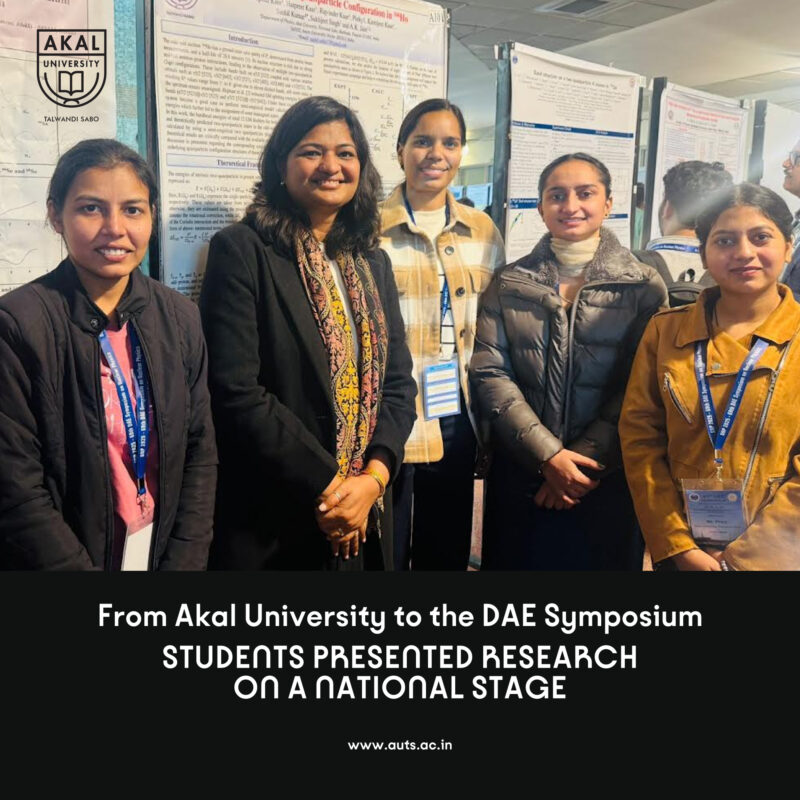 Young Scholars of Akal University Step into India’s Scientific ...